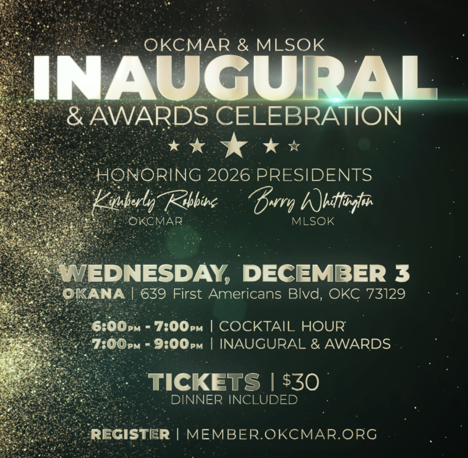 OKCMAR & MLSOK Inaugural & Awards Ceremony – OKCMAR